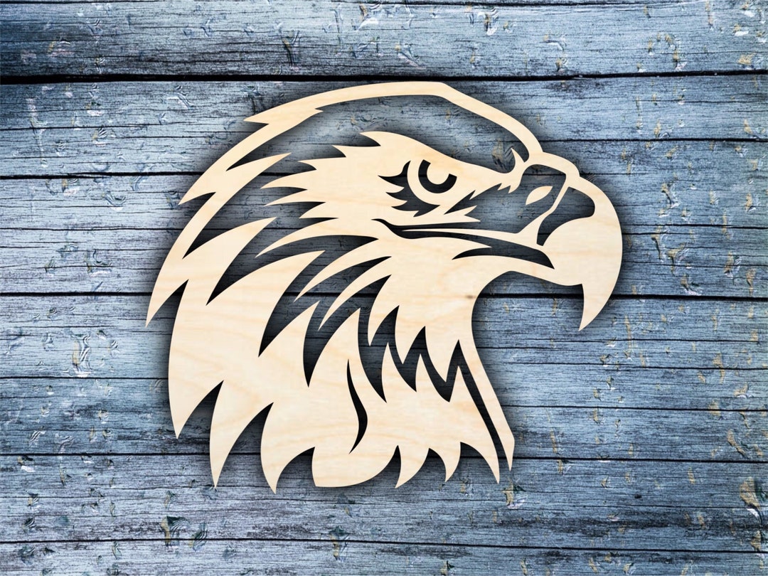 Wooden Eagle Head Cut Out Shape - Laser Cut Wooden Shape of Eagle ...