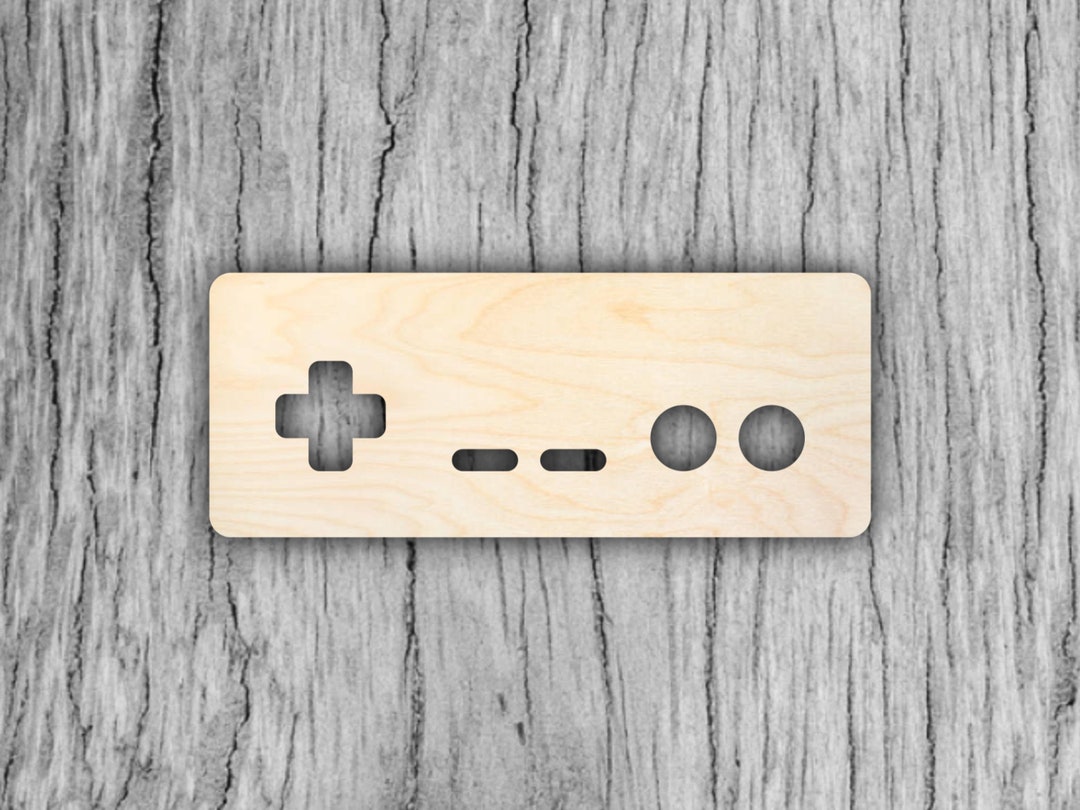 Wood Controller Cut Out Shape - Laser Cut Wooden Shaped Retro Game ...