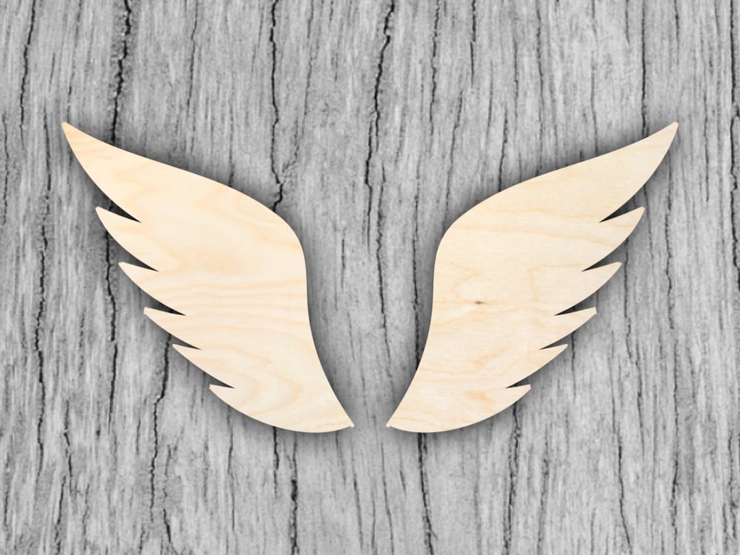 Wooden Wings Cut Out Shape - Laser Cut Wooden Shape Wings for DIY ...