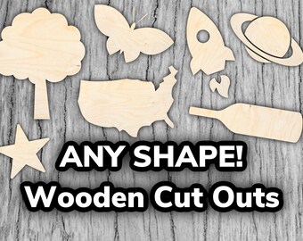 Custom Shape Wood Cut Outs Multiple Sizes - Etsy