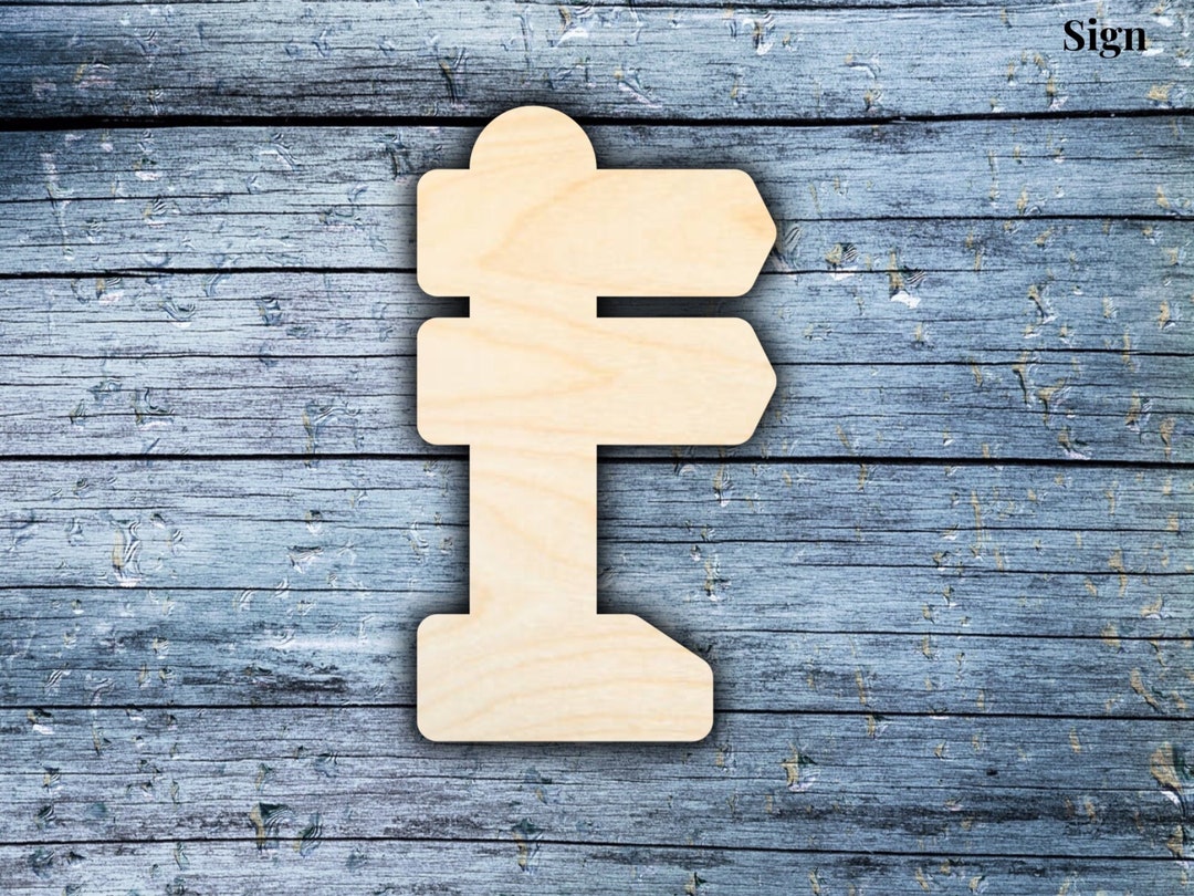 Wooden Sign Cut Out Shape Laser Cut Wooden Shape Sign Post DIY Crafts ...