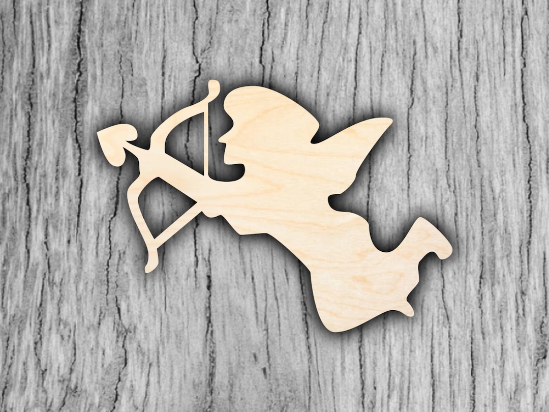 Wooden Cupid Cut Out Shape Laser Cut Wooden Shape Cupid Crafts Custom ...