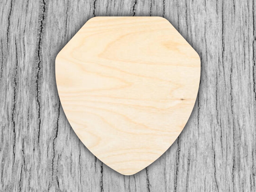 Wooden Shield Cut Out Shape - Laser Cut Wooden Shape Shield for DIY ...