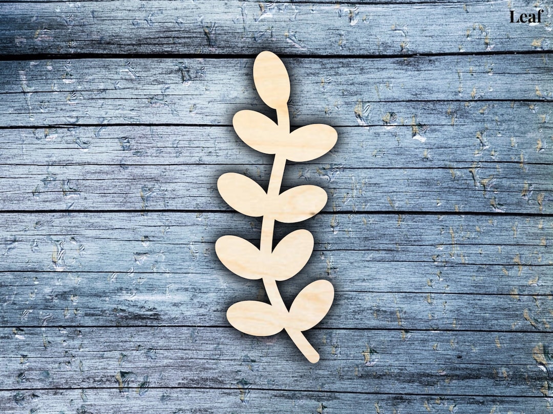 Wooden Vine With Leaves Cut Out Shape - Laser Cut Wooden Shape Vine for ...