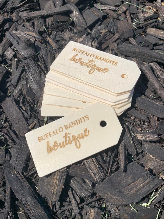 Your Design Custom Tags Made of Real Wood With Your Custom - Etsy