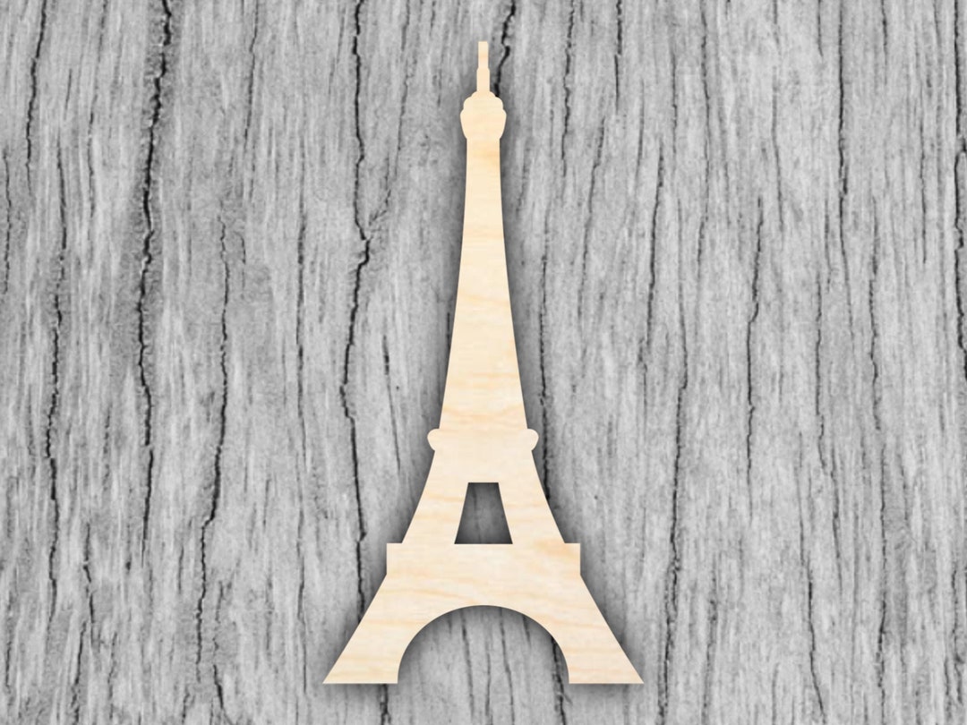 Wooden Eiffel Tower Cut Out Shape Laser Cut Wood Shape Eiffel Tower ...