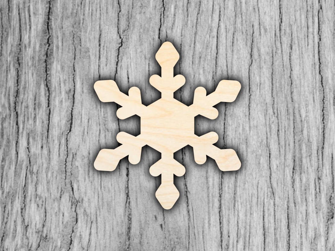 Wooden Snowflake Cut Out Shape Laser Cut Wooden Shape Snowflake Crafts ...