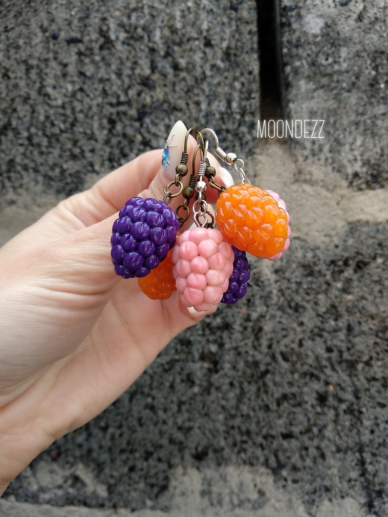 Berry earrings in vary designs Realistic berry earrings | Etsy