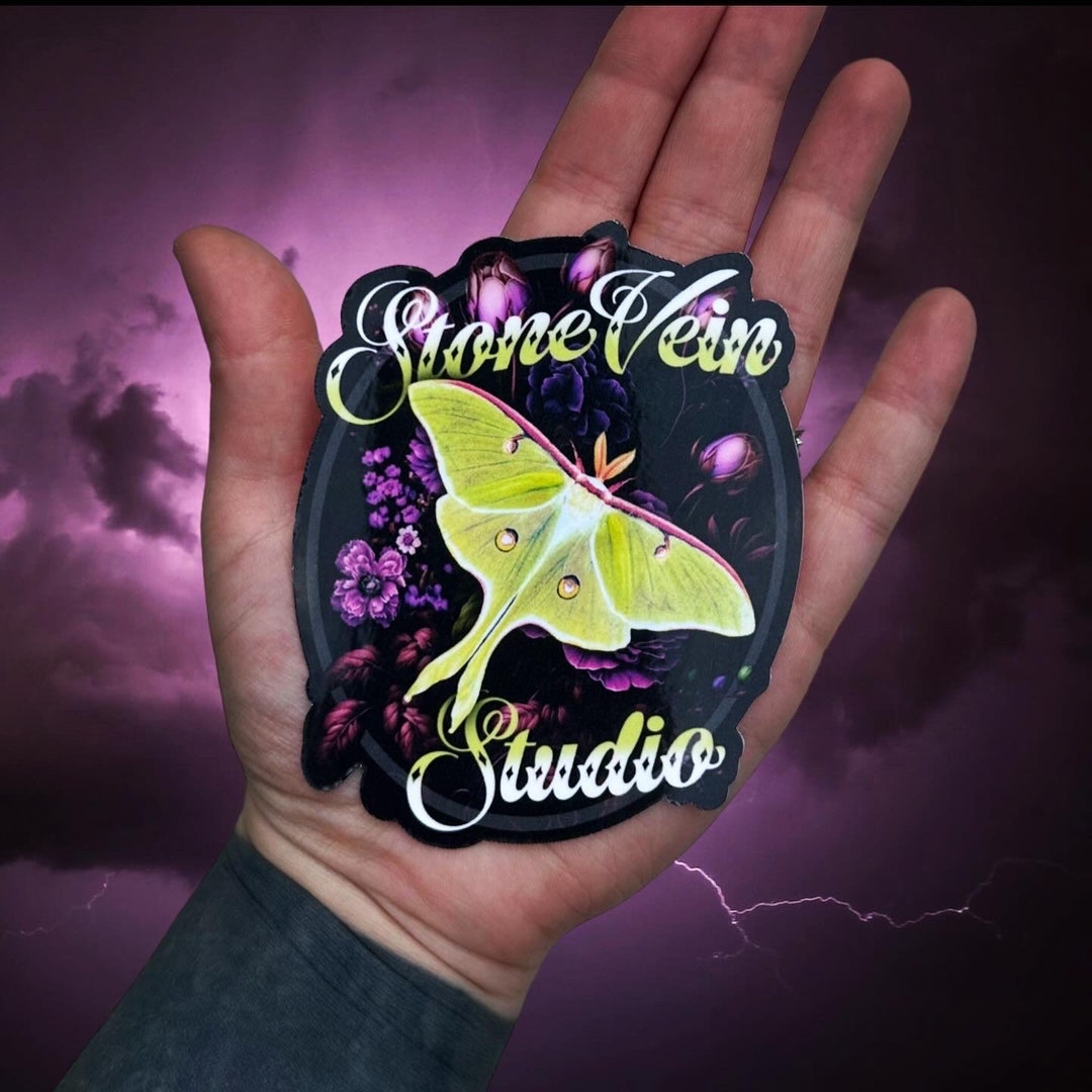 Luna Moth Sticker Windows, Mirrors, Doors, and More Gothic Home Decor ...