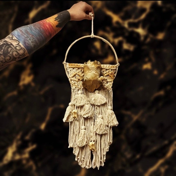 Deer Skull Macrame - Etsy