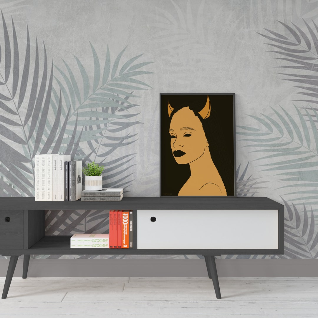 TAURUS PORTRAIT, ZODIAC, Art Deco, Digital Art, Interior Design, Wall ...