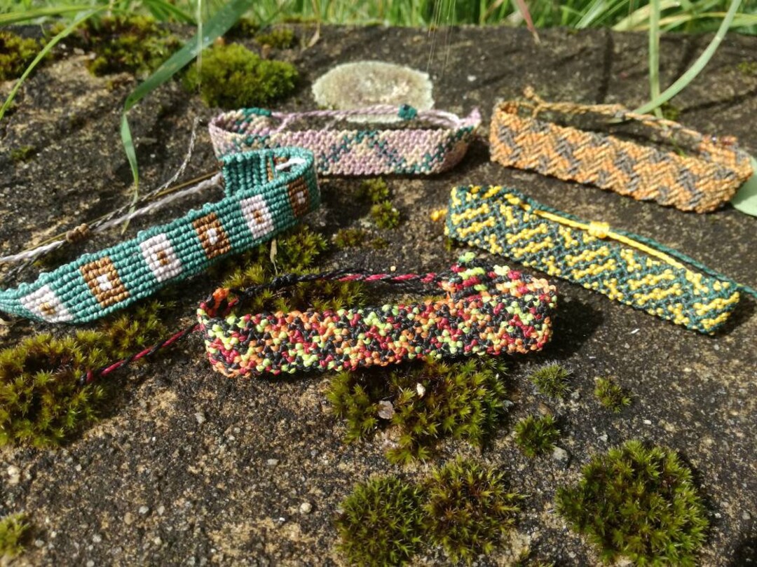 Pulseras de macramé estilo osículo - Etsy España
