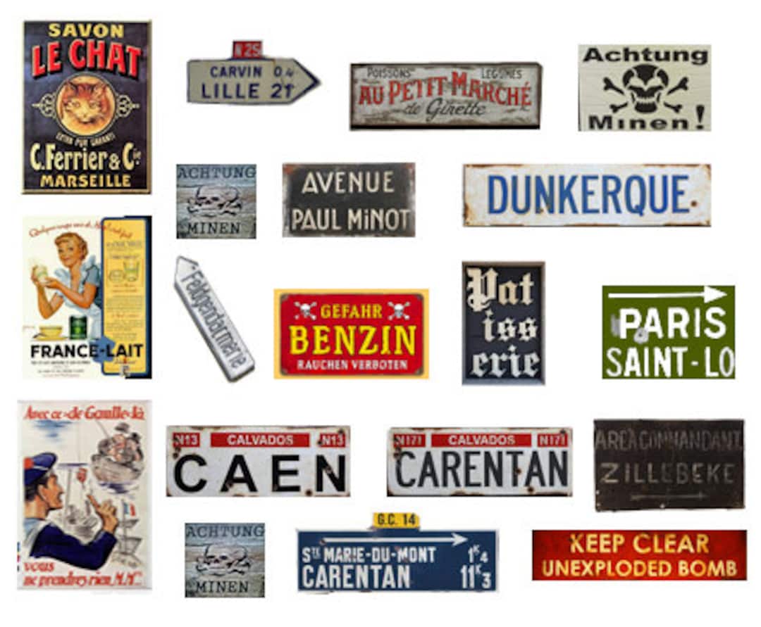 X2 WW2 France 1944-45 7.5cm X 9cm - Glossy Stickers - Etsy