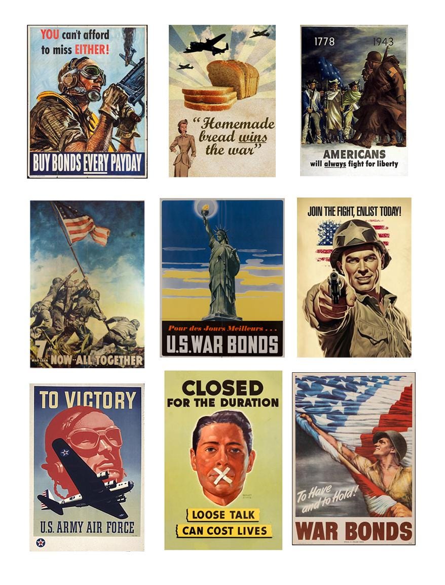 WW2 American Posters for Modelling (glossy Stickers) - Etsy