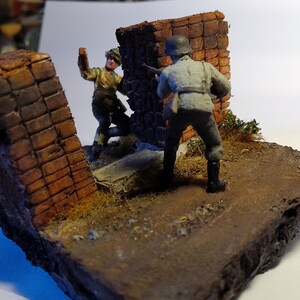 Paratrooper Brick Defence Diorama (update - Cleaned) - 1:35 - Etsy