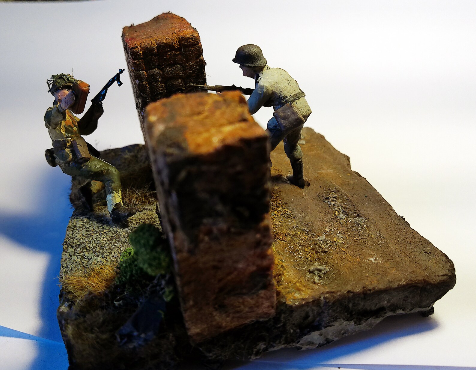 Paratrooper Brick Defence Diorama (update - Cleaned) - 1:35 - Etsy