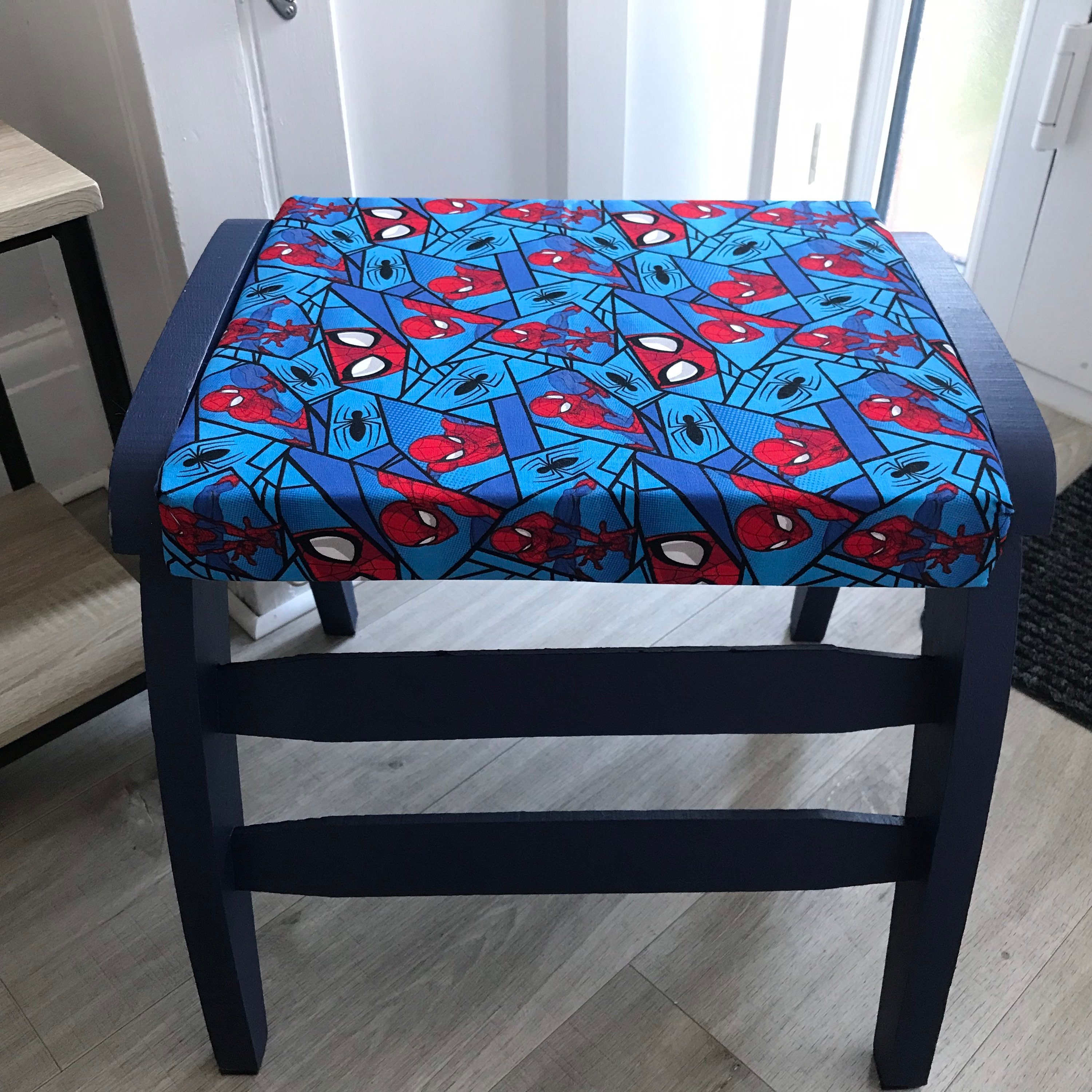 Spiderman Cushioned Child Size Stool - Etsy