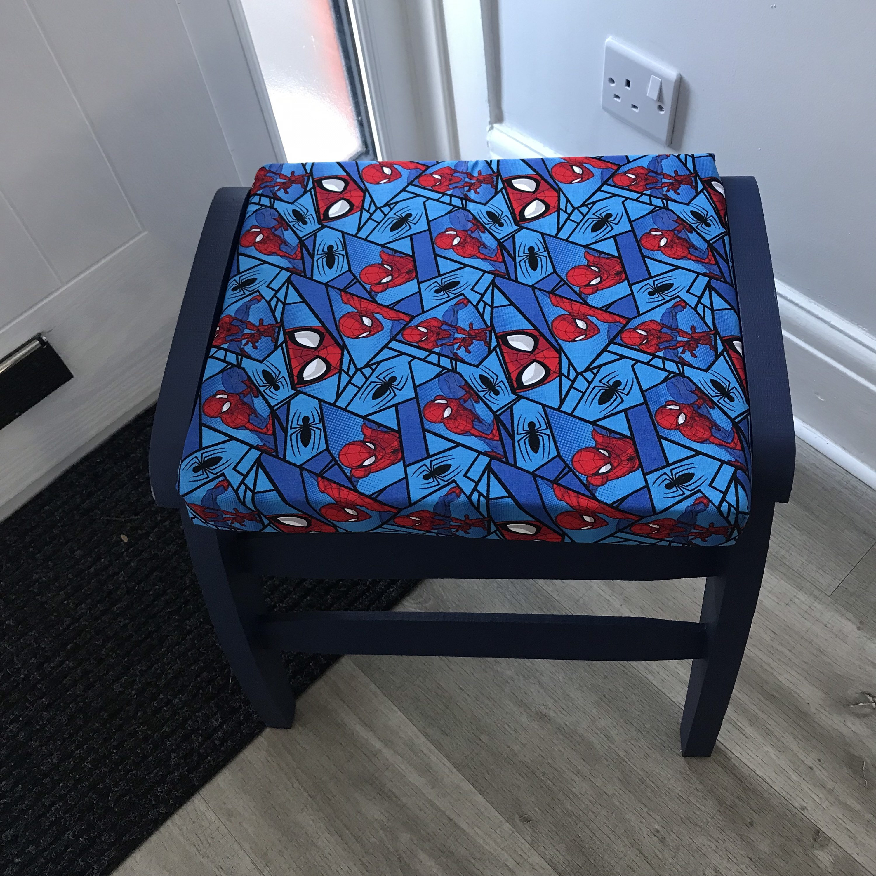 Spiderman Cushioned Child Size Stool - Etsy