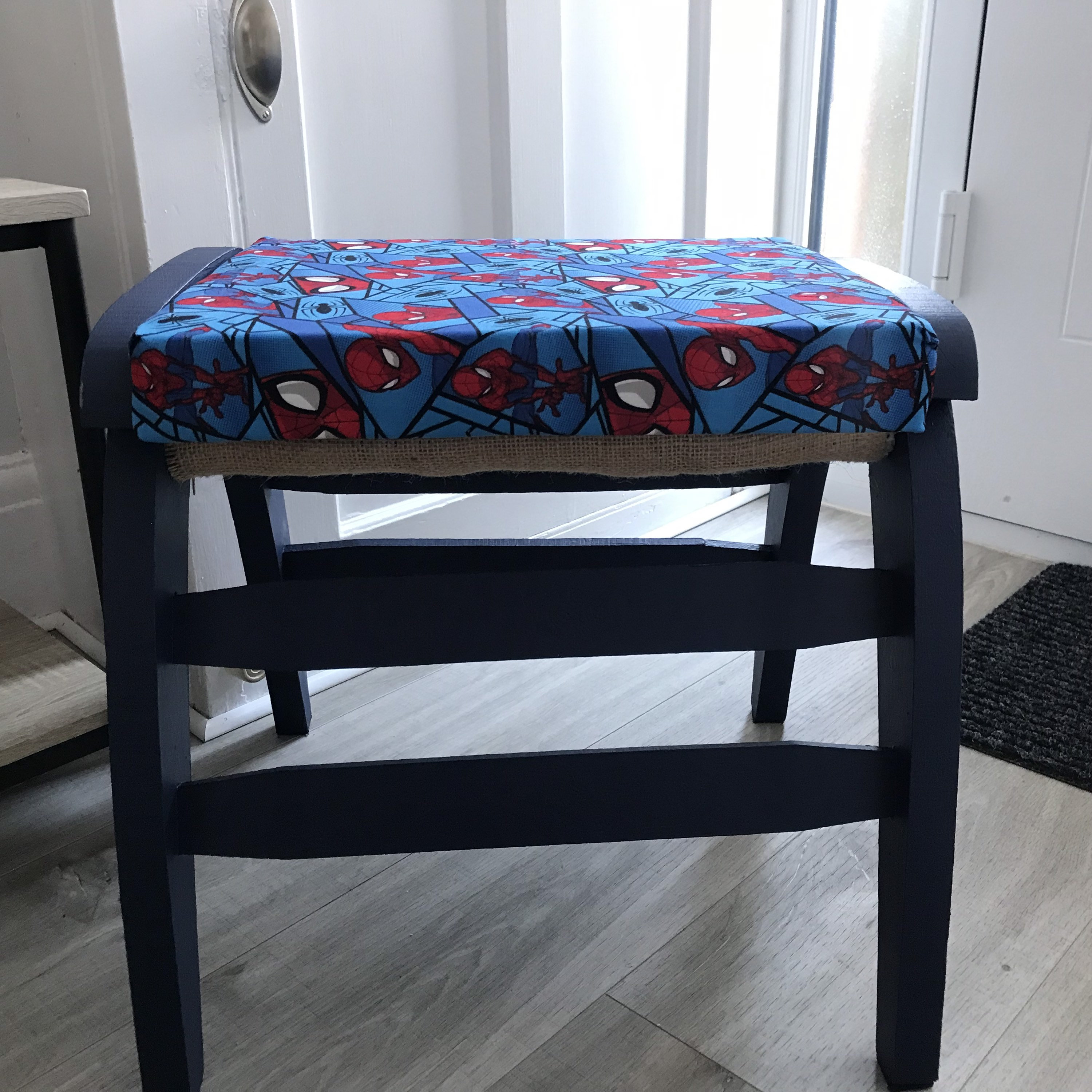Spiderman Cushioned Child Size Stool - Etsy