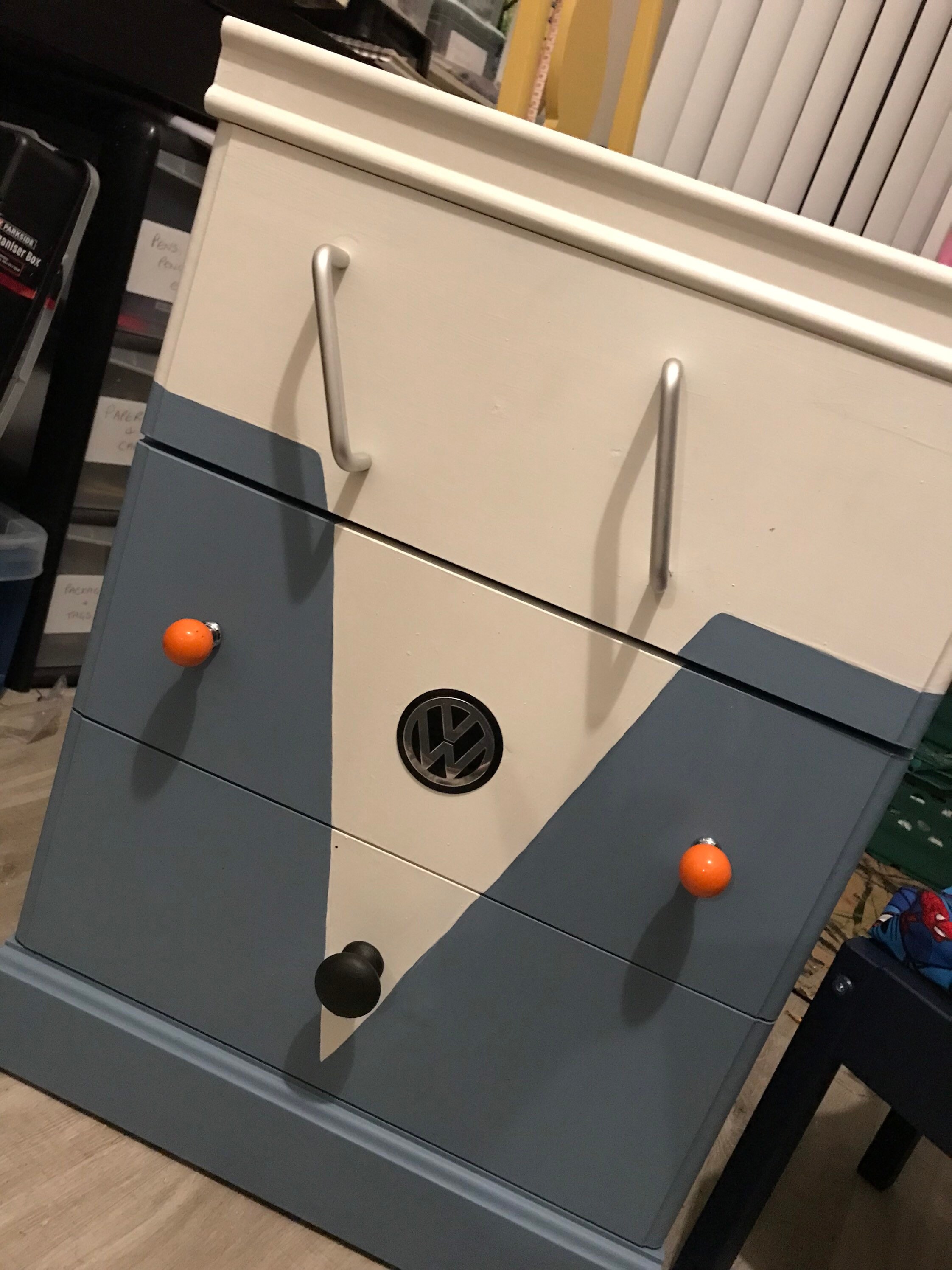 VW Campervan Bedside Table and Drawer Unit - Etsy