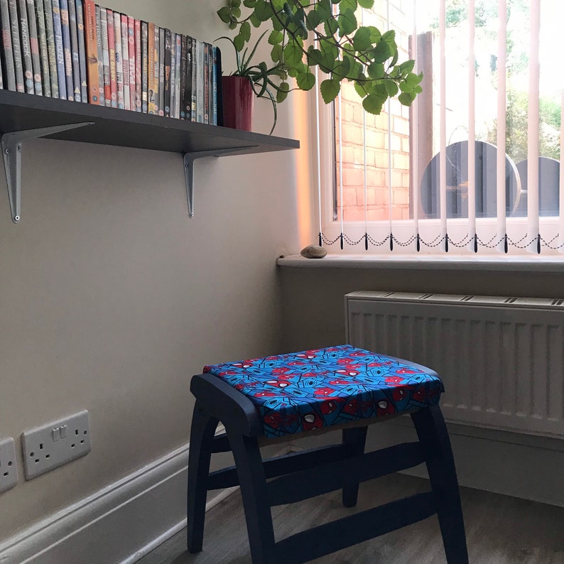 Spiderman Cushioned Child Size Stool - Etsy