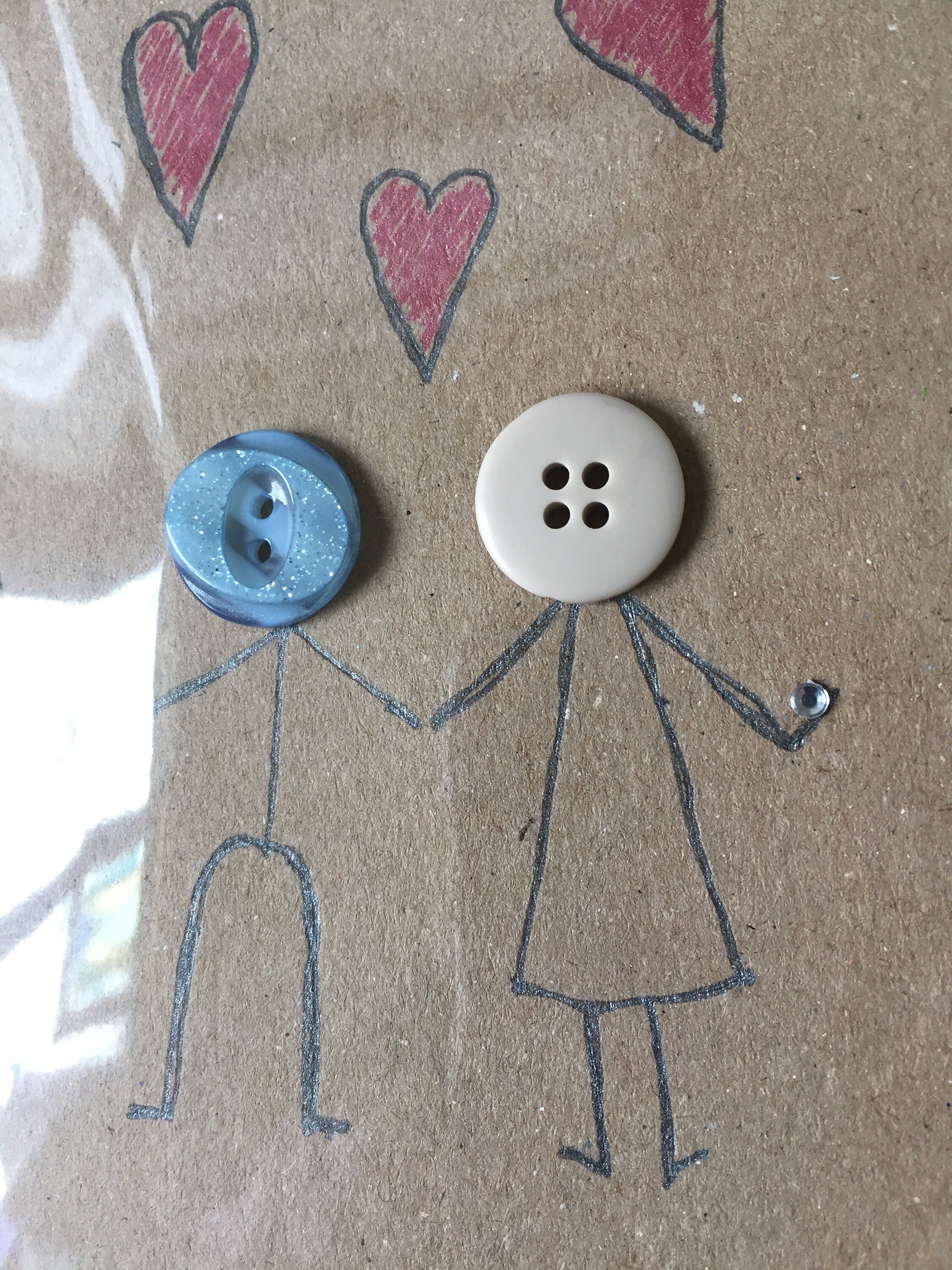 Button Card Happy Couple W Sparkler - Etsy