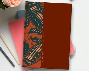 Personalized Reading Journal Log-book Double-page Log Guided Book ...