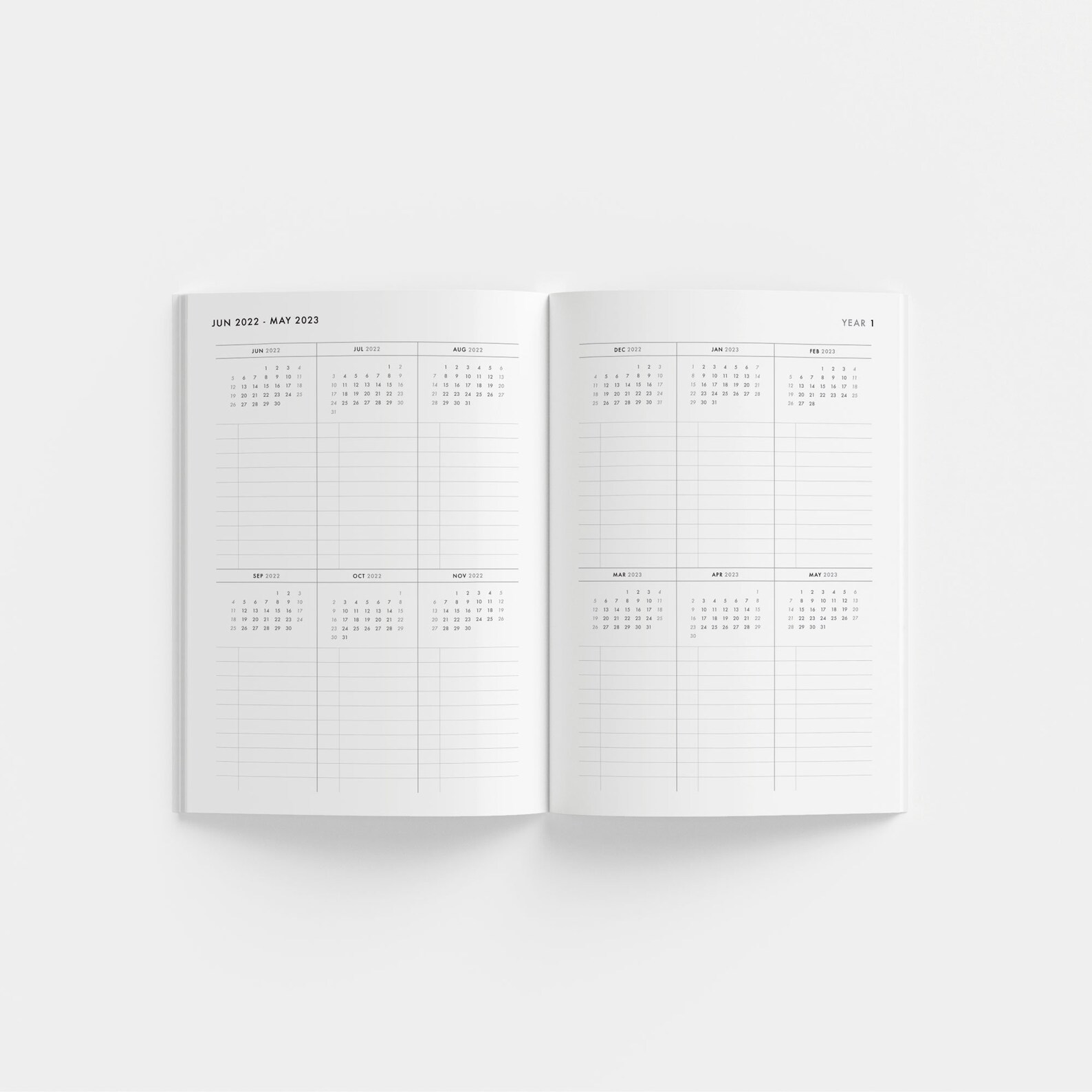 5 Year Monthly Planner Start Any Month Personalized 60 - Etsy