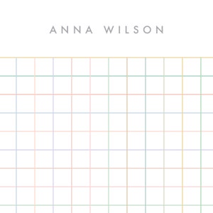 Personalized Colorful Grid Notepad | Minimalist Designer Grid Notepad ...