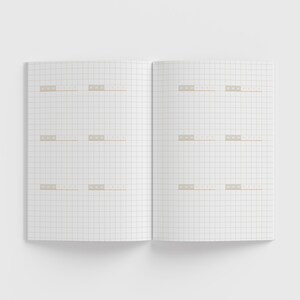 Personalized Undated Weekly Grid Planner Earthtones 52 Weeks, 12 Months ...