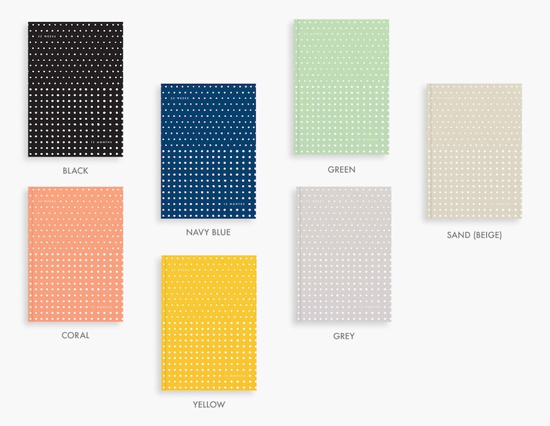 Minimalist Undated Weekly Planner - Week on 2 Pages | Vertical Layout ...