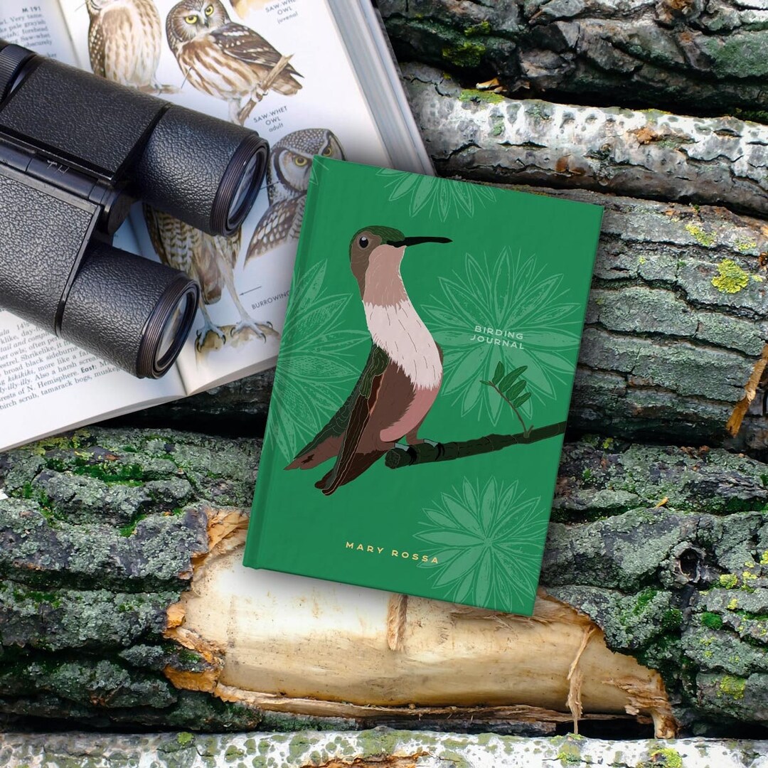 Personalized Birding Journal / Guided Birder Log hummingbird Softcover ...