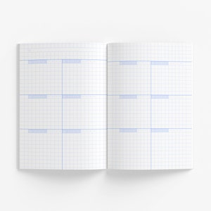 Personalized Undated Monthly Grid Planner | A5 Planner - 12 Months With ...