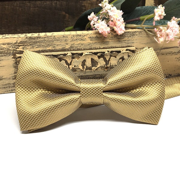 Gold Bow Tie - Etsy
