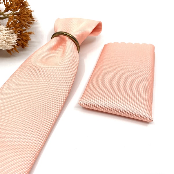 Peach Necktie - Etsy