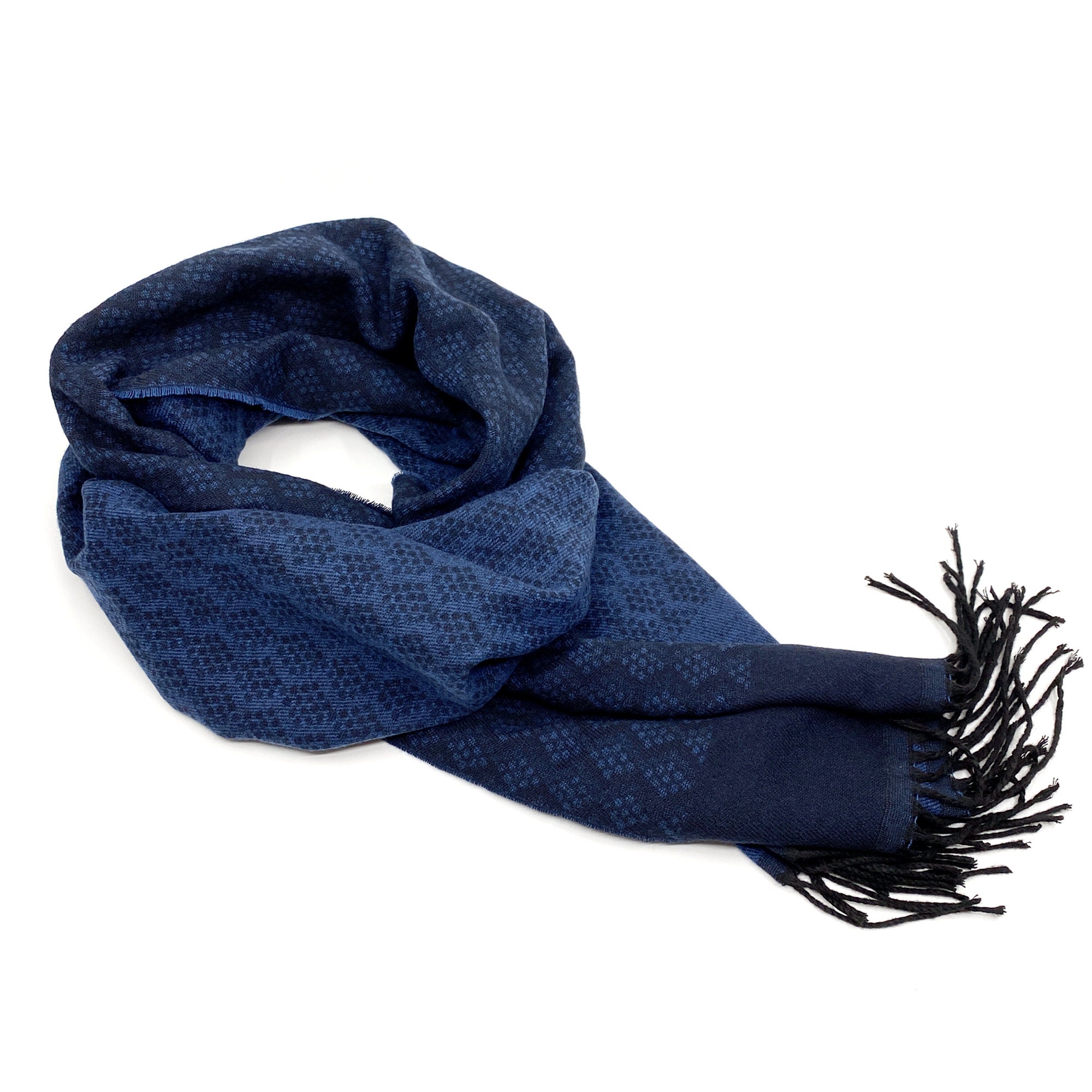 Navy Blue Scarf Men Scarf Men Winter Scarf Mens Wool Scarf | Etsy