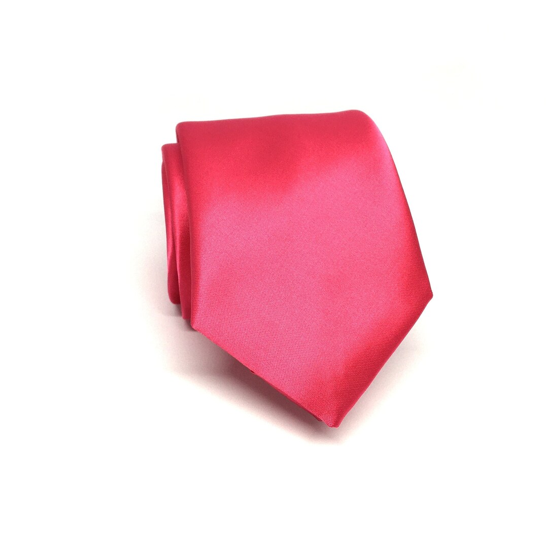 Mens Neck Ties Fuchsia Mens Neckties With Matching Men - Etsy