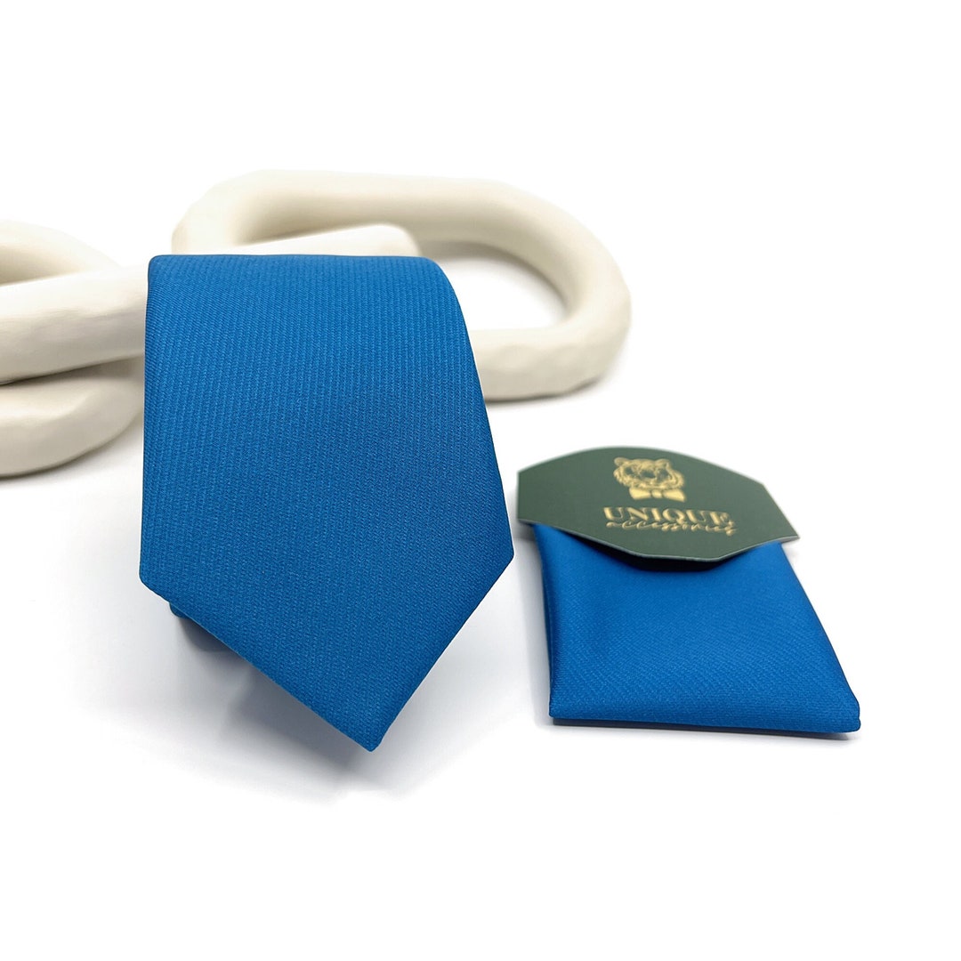 Royal Blue Necktie: Men's Wedding Groom Groomsmen Tie - Etsy UK