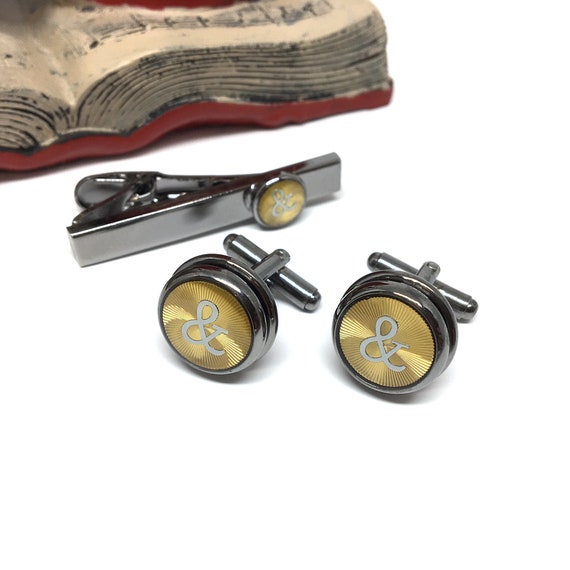 Personalized Tie Pin Cufflinks Set Wedding Cufflinks and Tie - Etsy