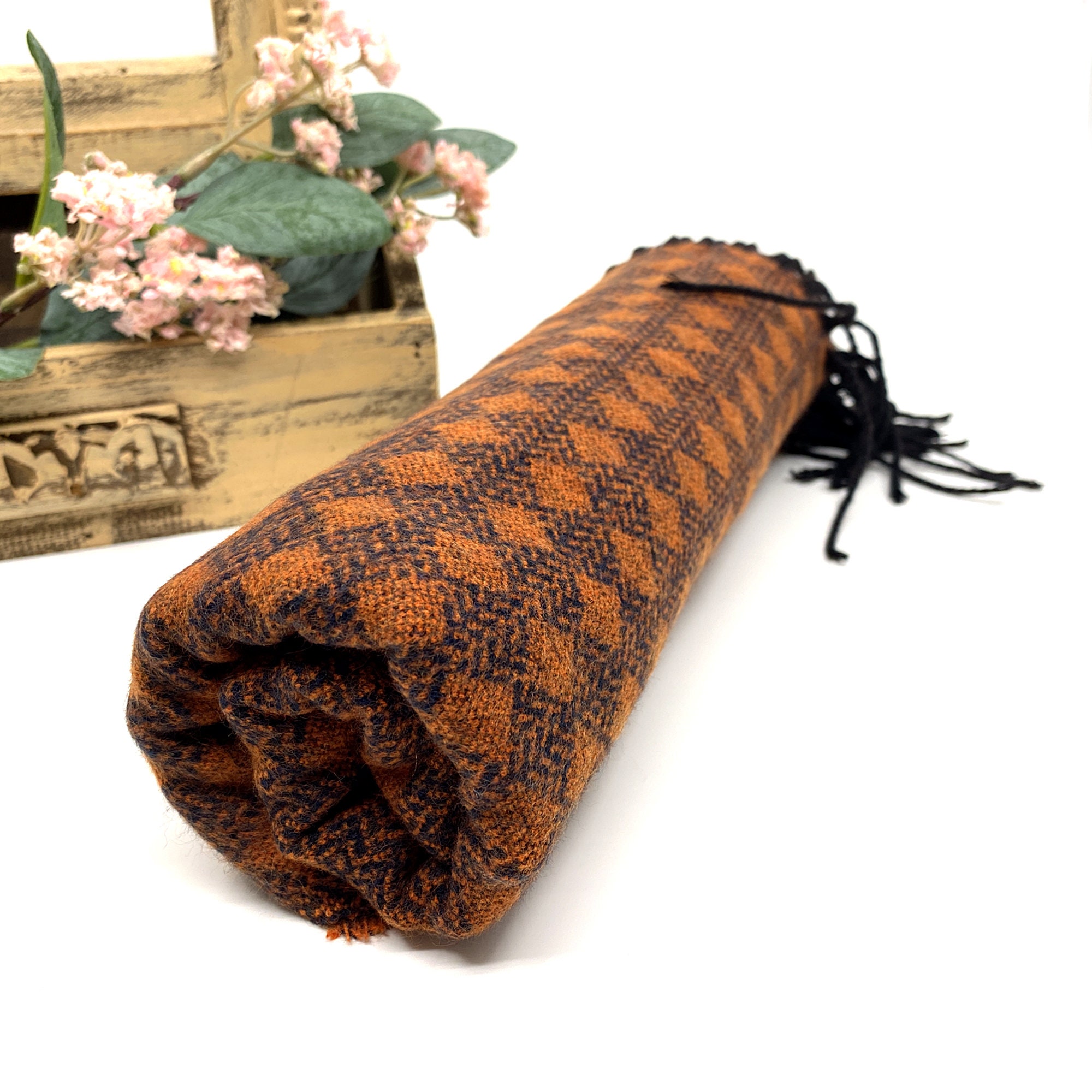 Burnt Orange Scarves Navy Scarf Men Scarf Men Winter Scarf | Etsy