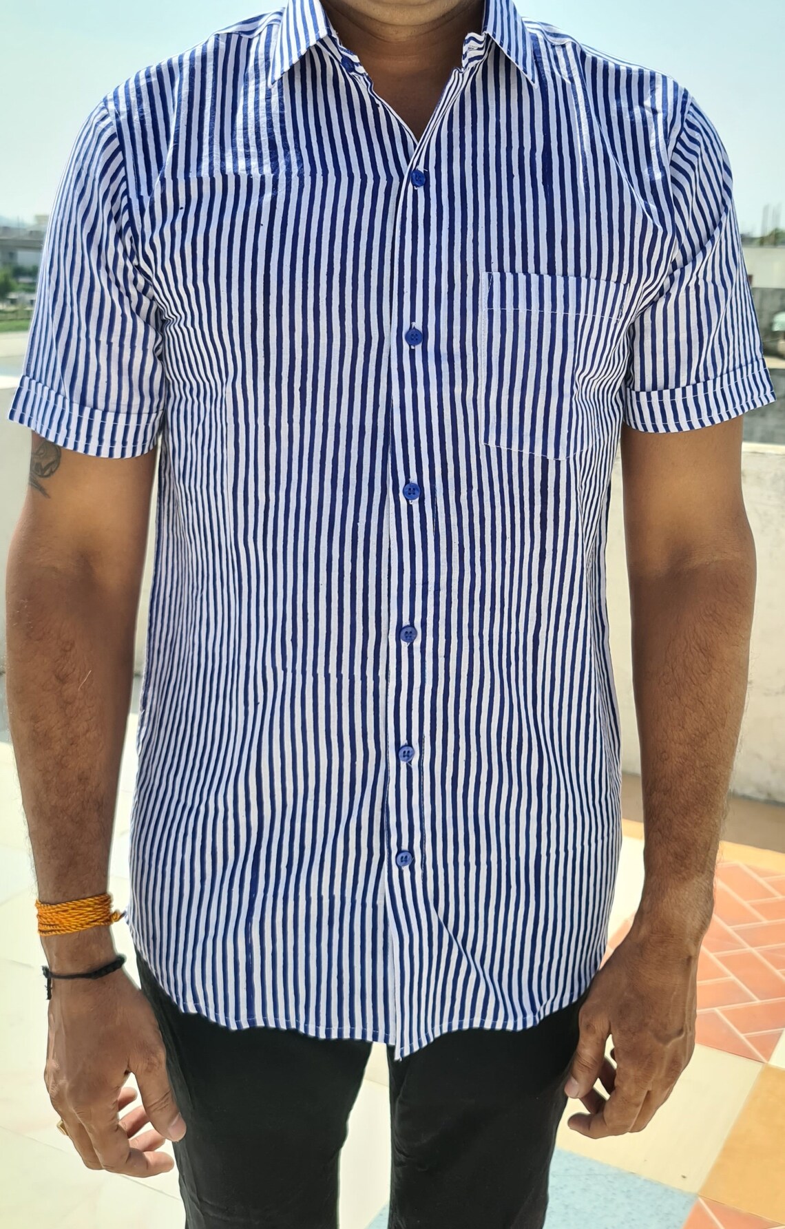 Exclusive Lining Half Sleeves Shirt Handmade Self Lining Shirt - Etsy