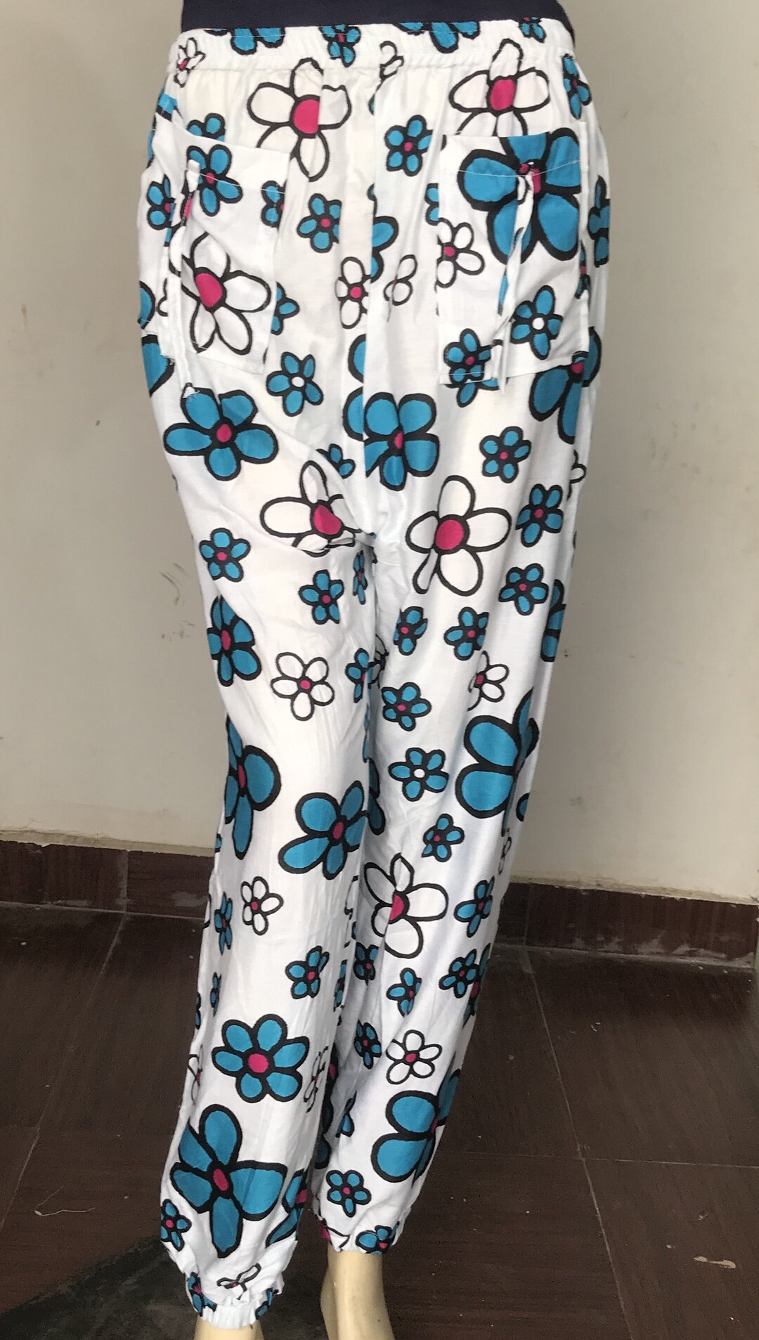 Women Trouser Pants Floral Pattern Pants Rayon Yoga Harem - Etsy