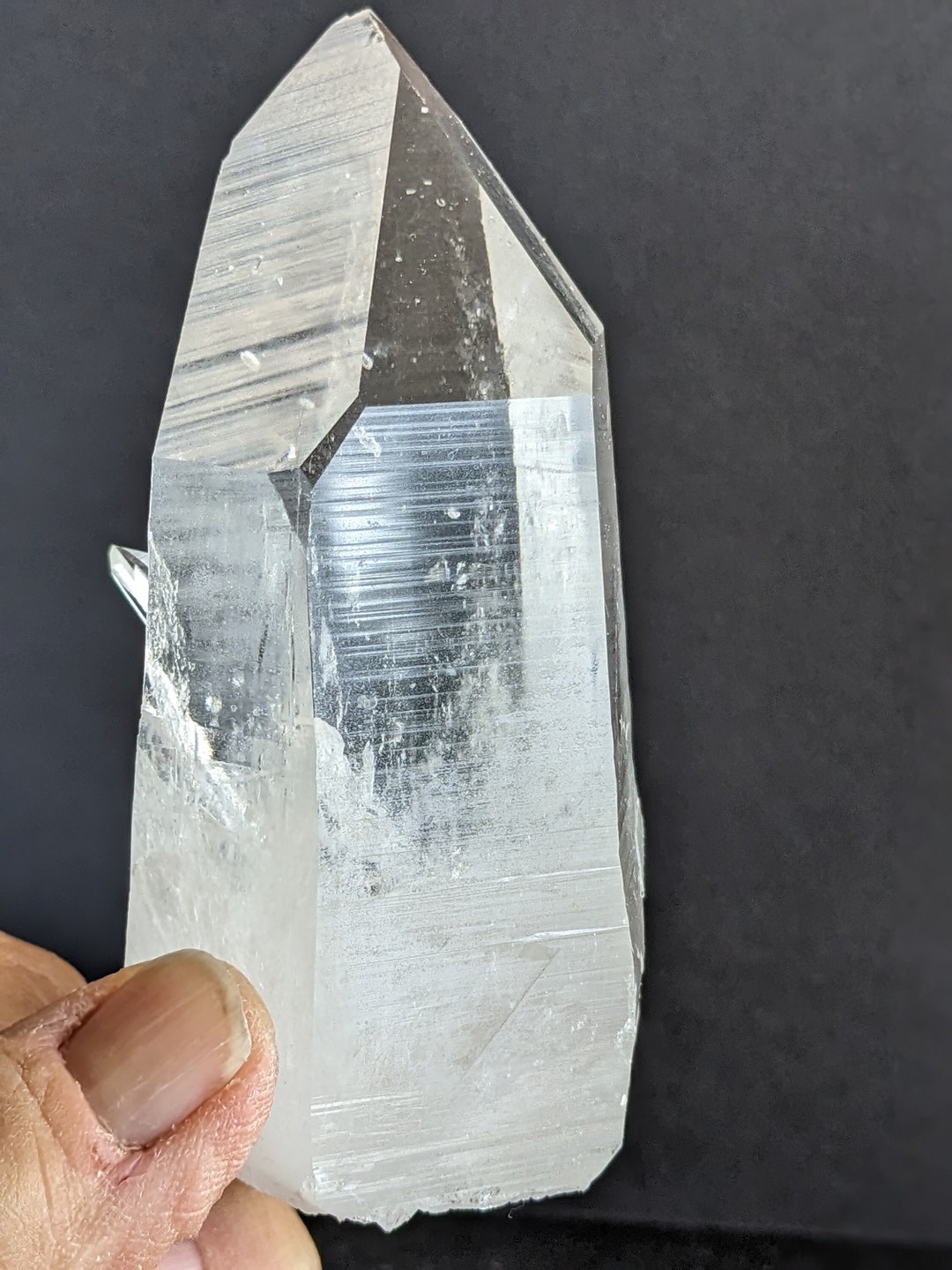 Colombia Lemurian Quartz Crystal Point-water Clear-reheal-metaphysical ...