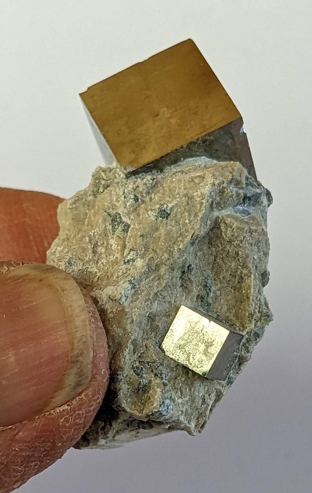 Cubic Pyrite Crystal on Matrix From Spain-metaphysical and Mineral ...