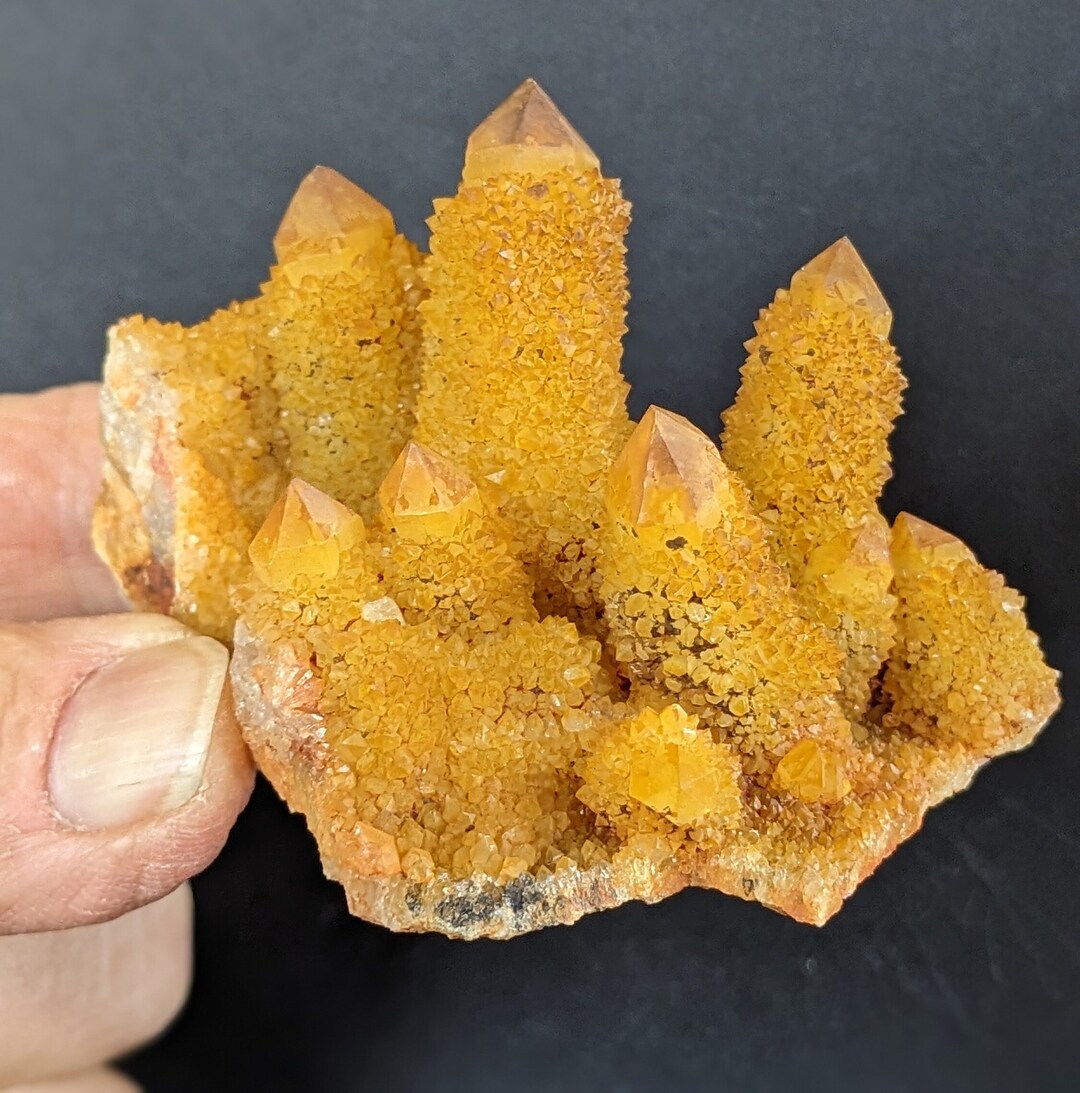 Large Sunshine Spirit Cactus Golden Healer Quartz Crystal Cluster ...