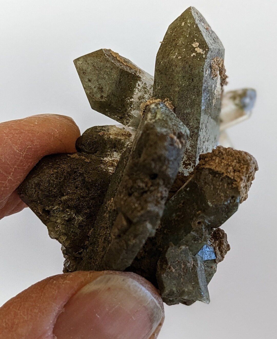 Chlorite Included Himalayan Quartz Crystal Cluster Pakistan ...
