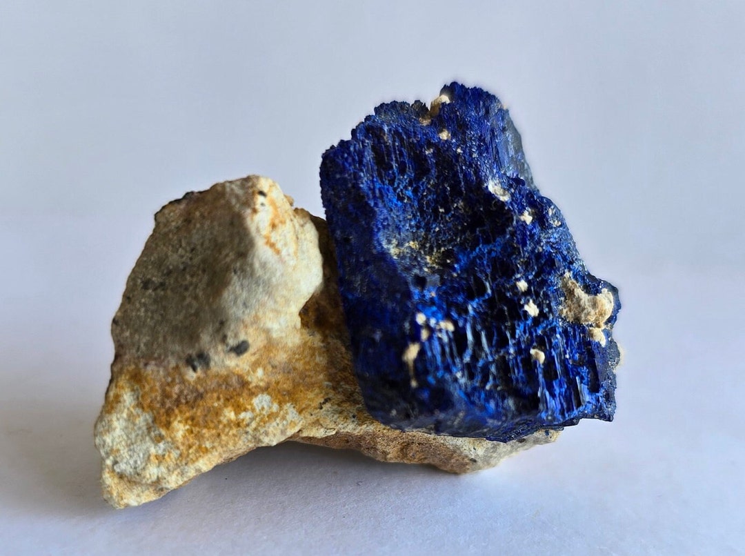 Blue Copper Azurite Crystal Morocco- Metaphysical Mineral Specimen ...