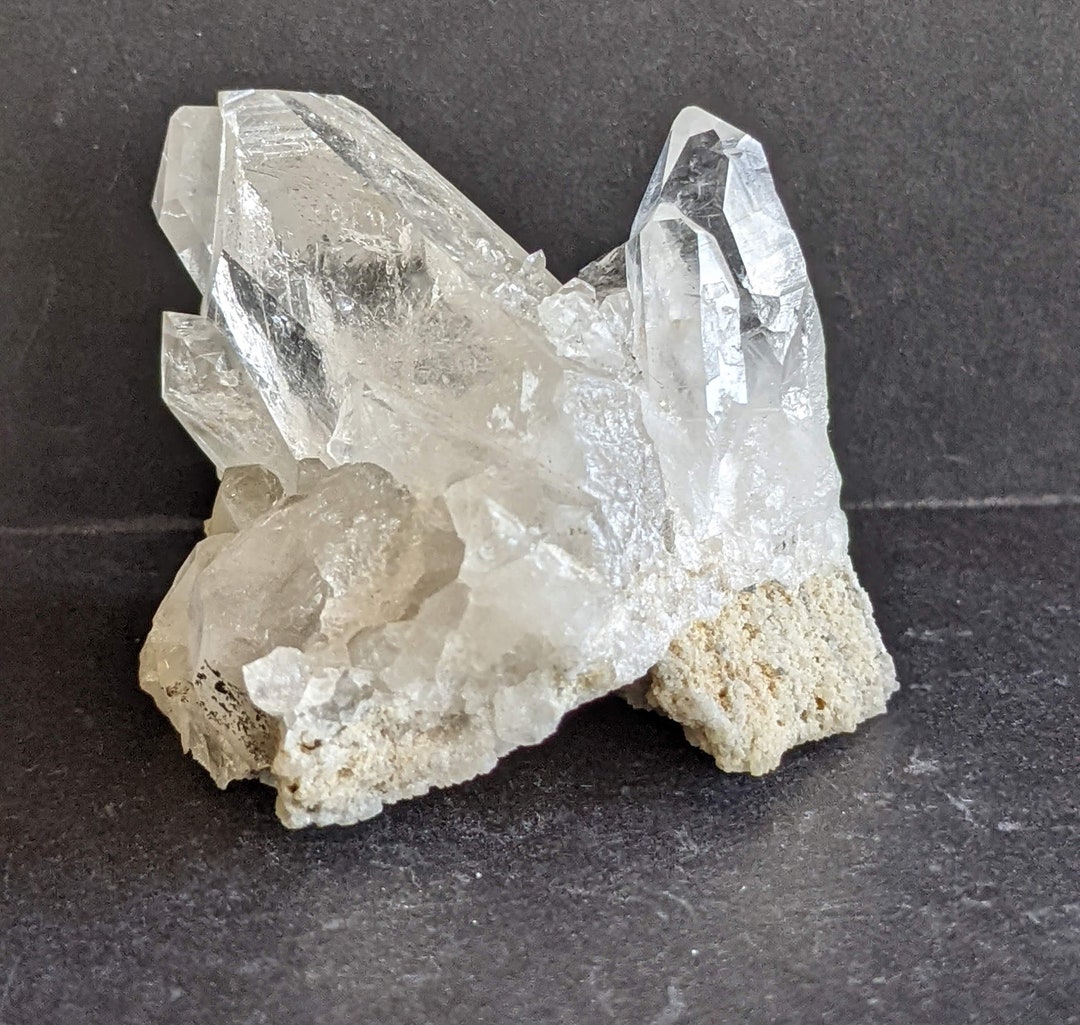 Clear Quartz Crystal Arkansas Cluster-water Clear-metaphysical Mineral ...
