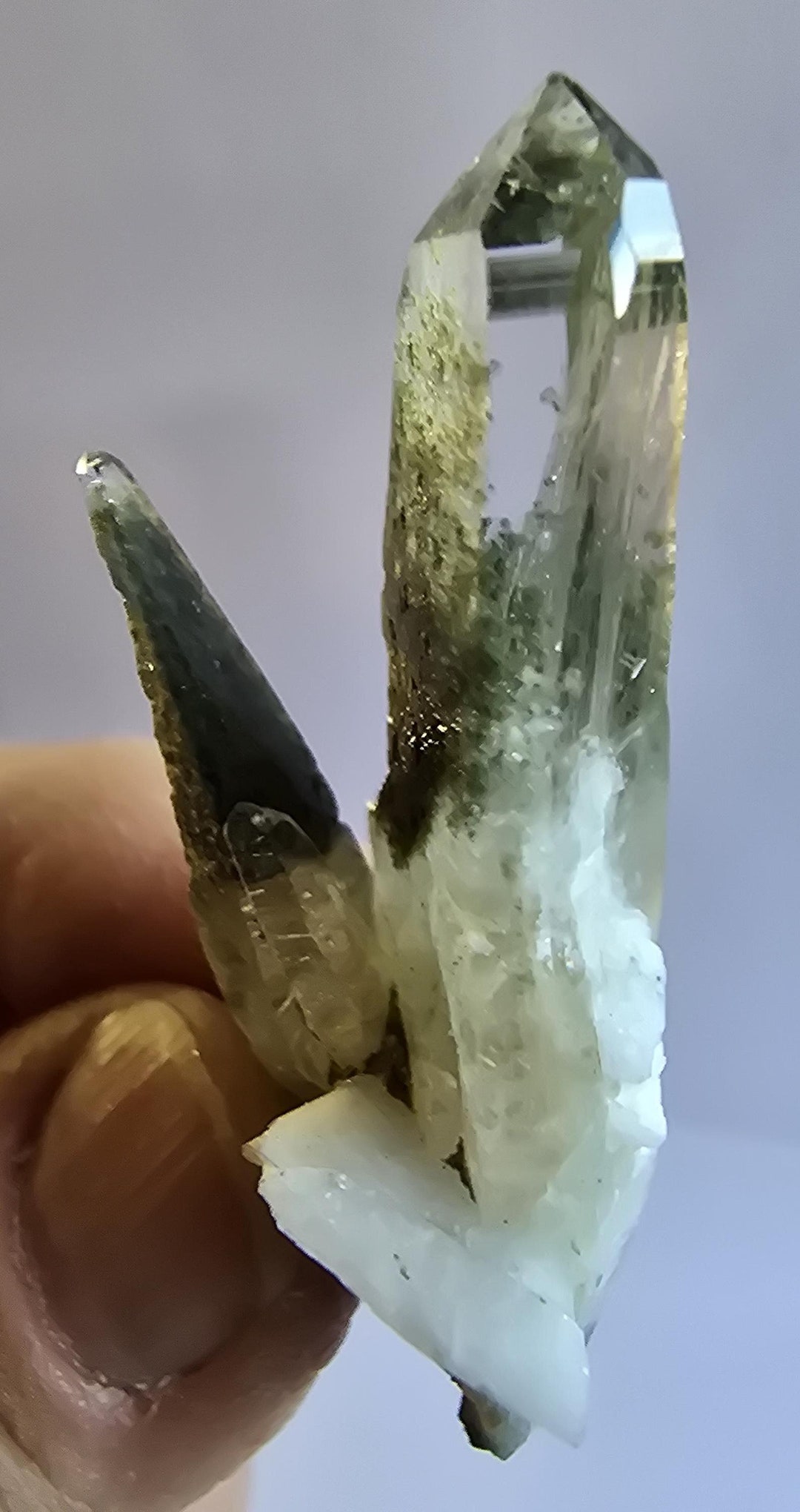 Chlorite Included Quartz Crystal Cluster From Nepal-himalayan Quartz ...