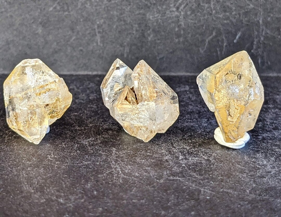 Lot of 3-natural Skeletal Fenestra Quartz From Morocco Diamond Quartz ...